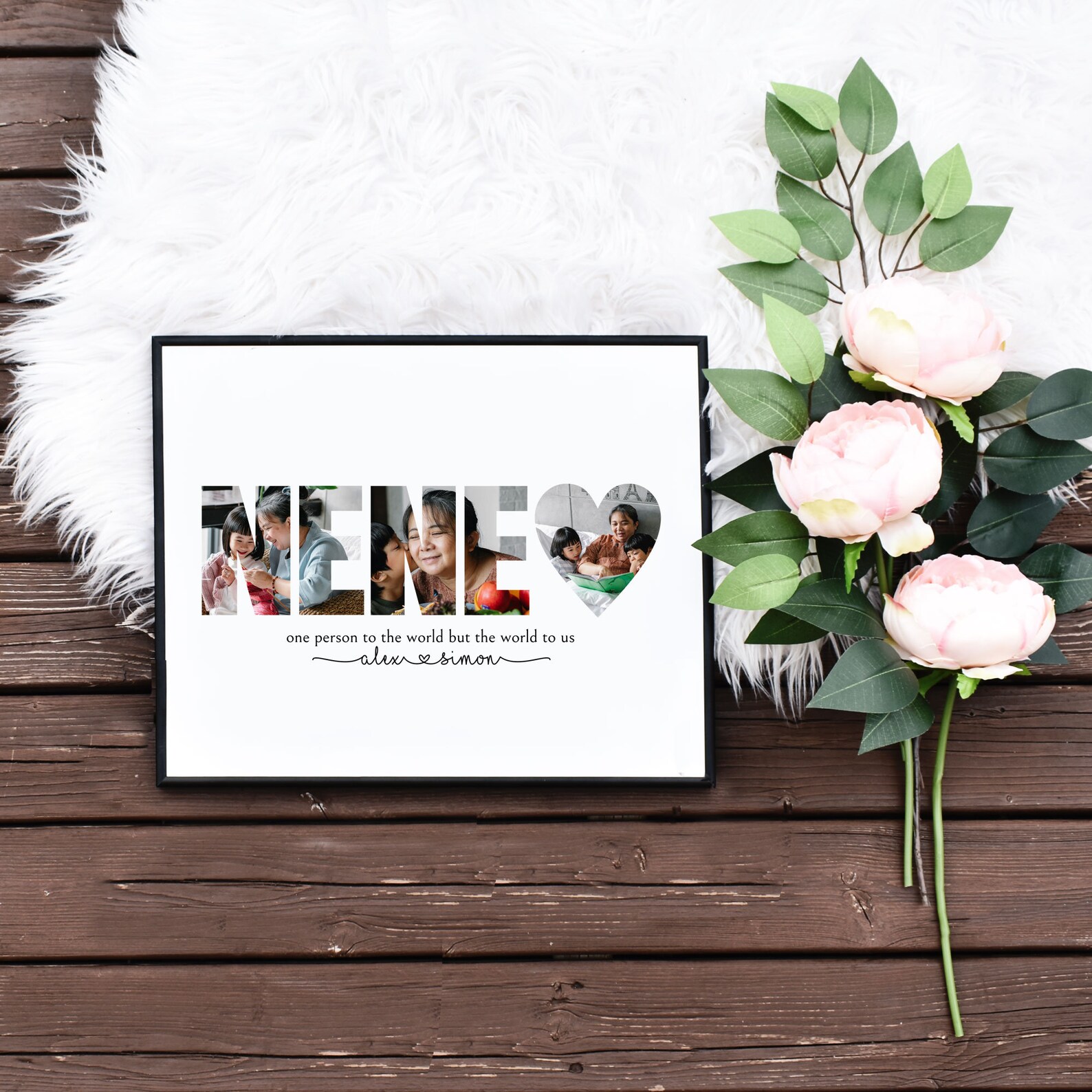 Editable NENE Photo Collage Template Personalized Gifts for - Etsy