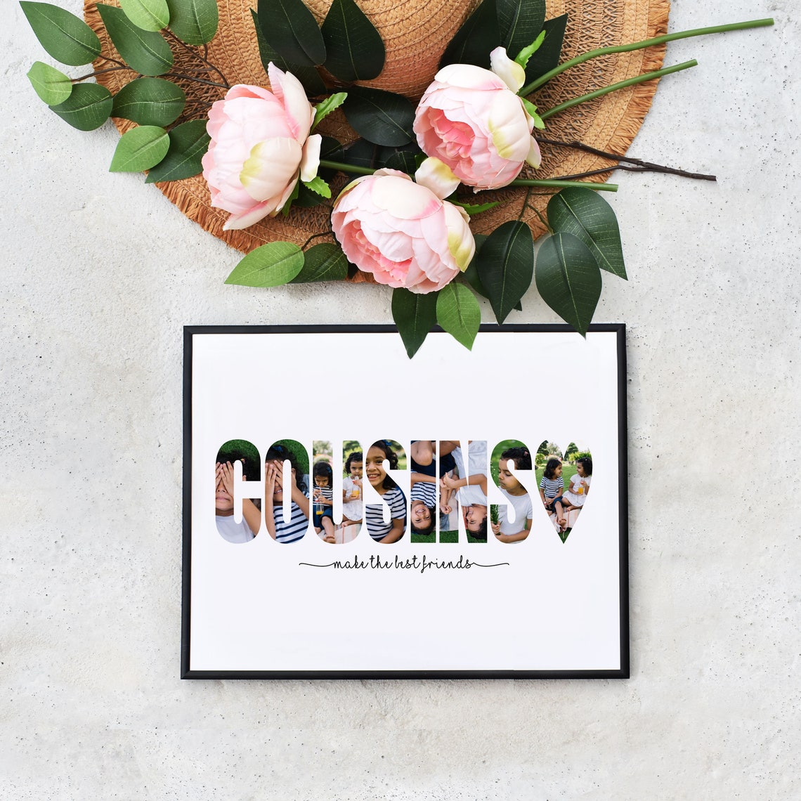 Editable Cousins Photo Collage Template Last Minute - Etsy