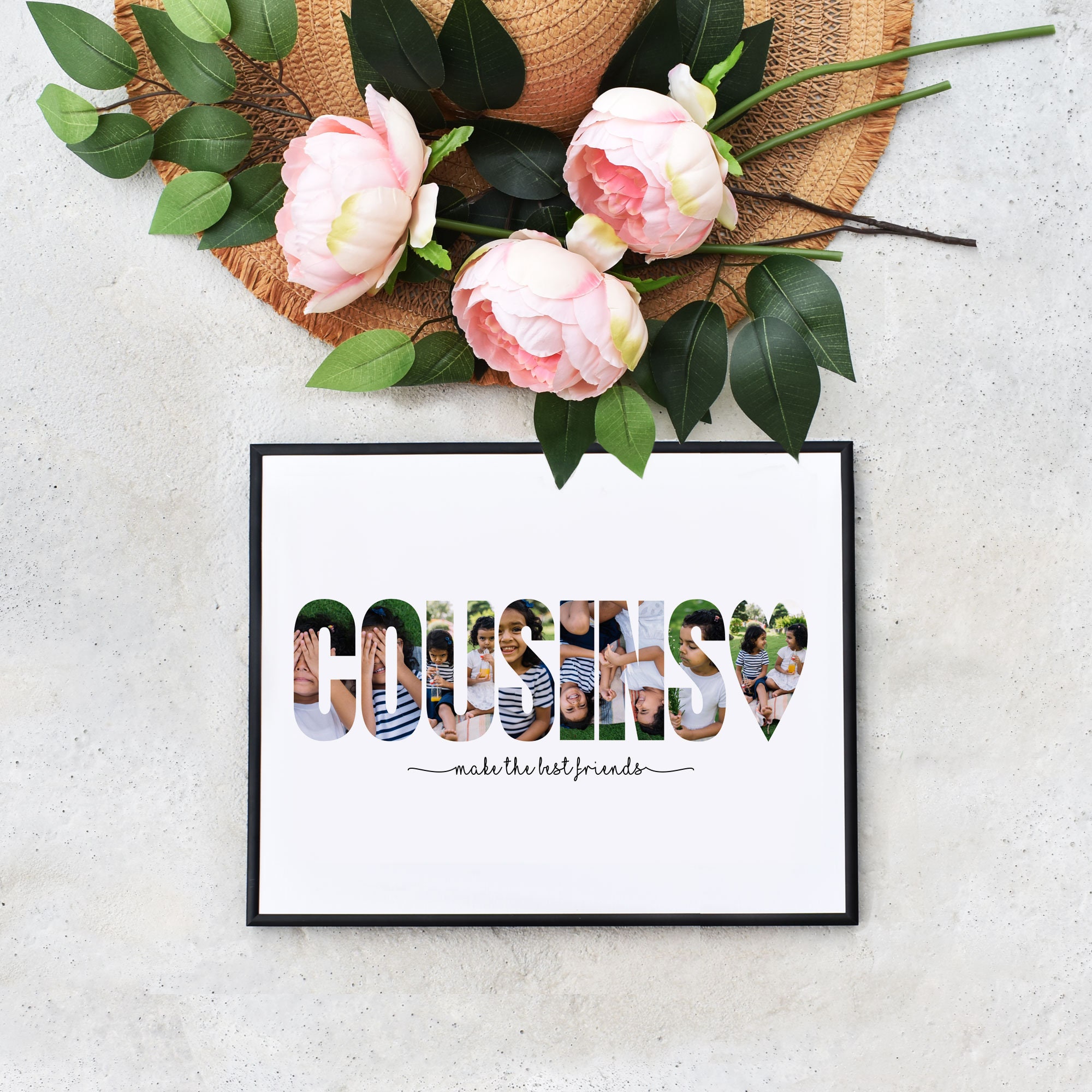 Editable Cousins Photo Collage Template Last Minute - Etsy