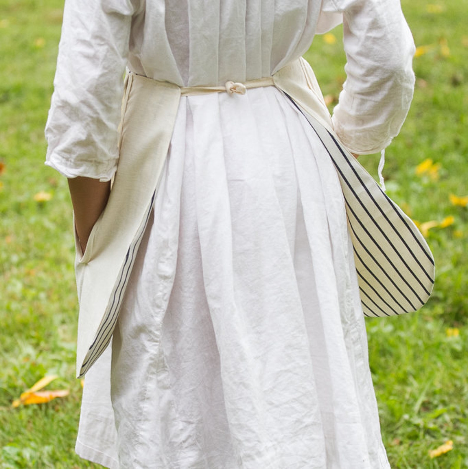 Linen or Homespun Double Pocket Historical Colonial Style - Etsy