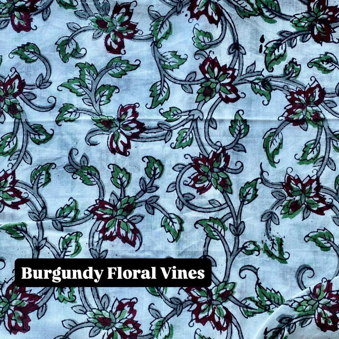 Last Ones! Large Square Block Printed Kerchiefs - Etsy