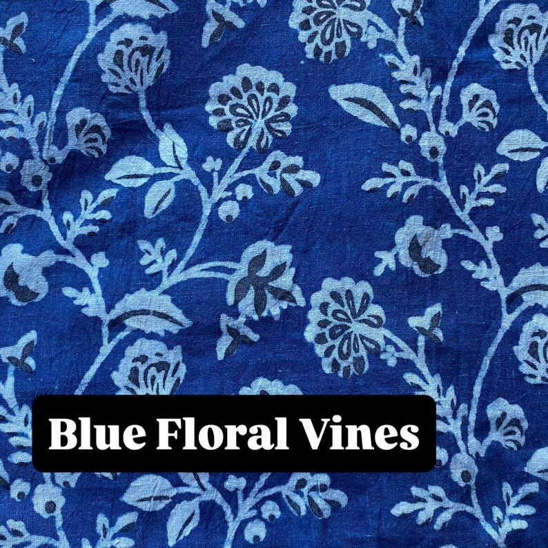 Last Ones! Large Square Block Printed Kerchiefs - Etsy