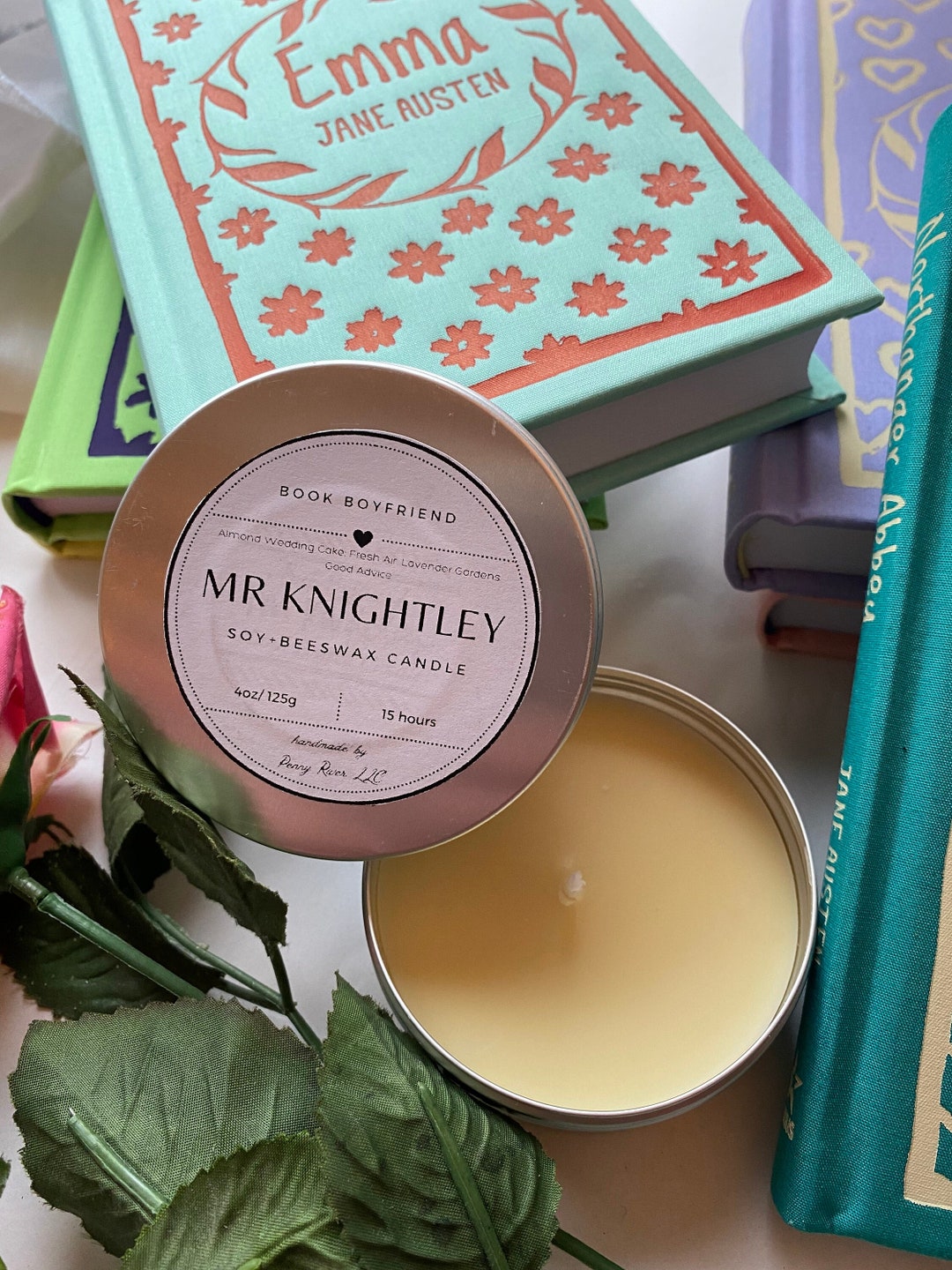 Mr Knightley Book Boyfriend Scented Soy and Beeswax Hand Poured Candle ...