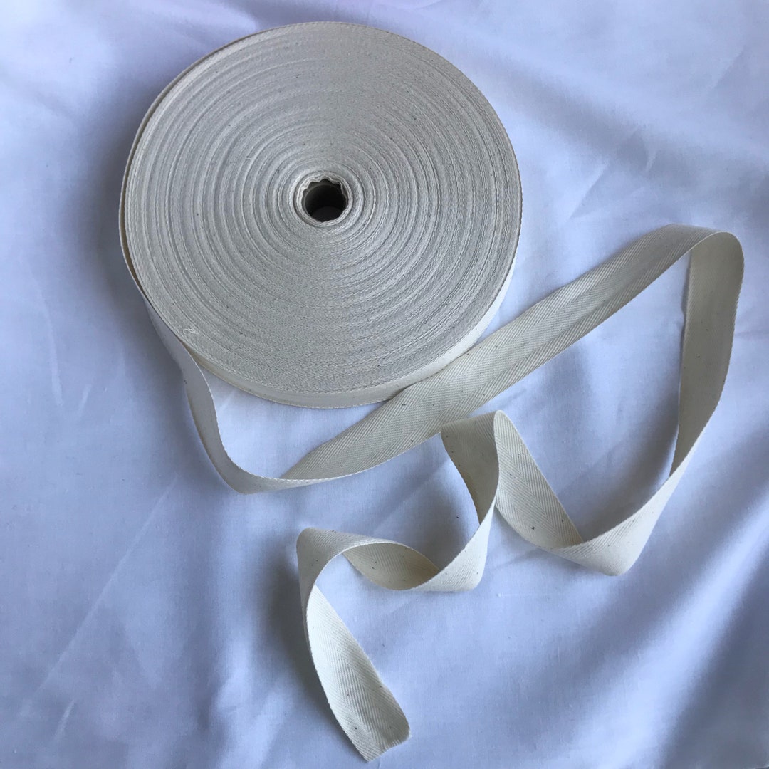 1 " Natural or White Cotton Twill Tape 1 Yd/5 Yd/10yd - Etsy