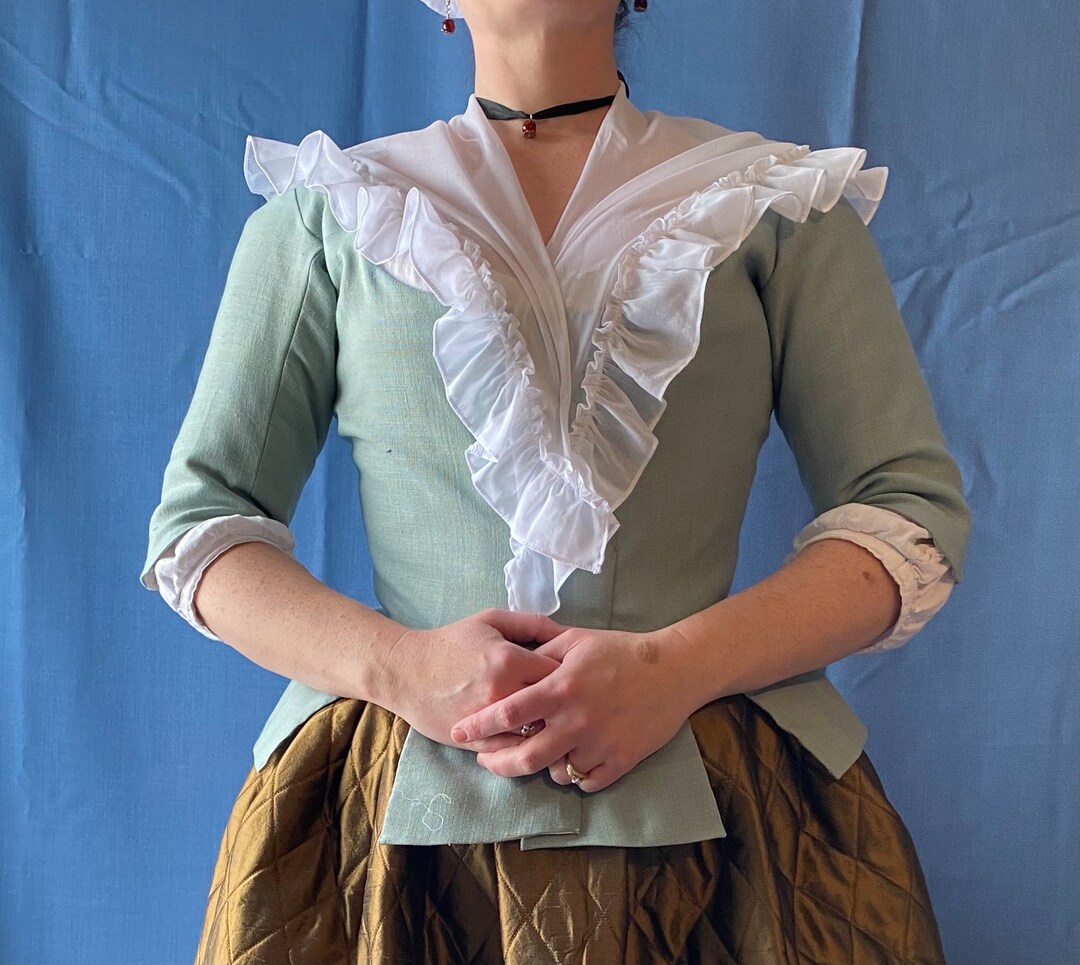 Fine White Cotton Voile Small Shaped Kerchief Fichu 18th Century ...