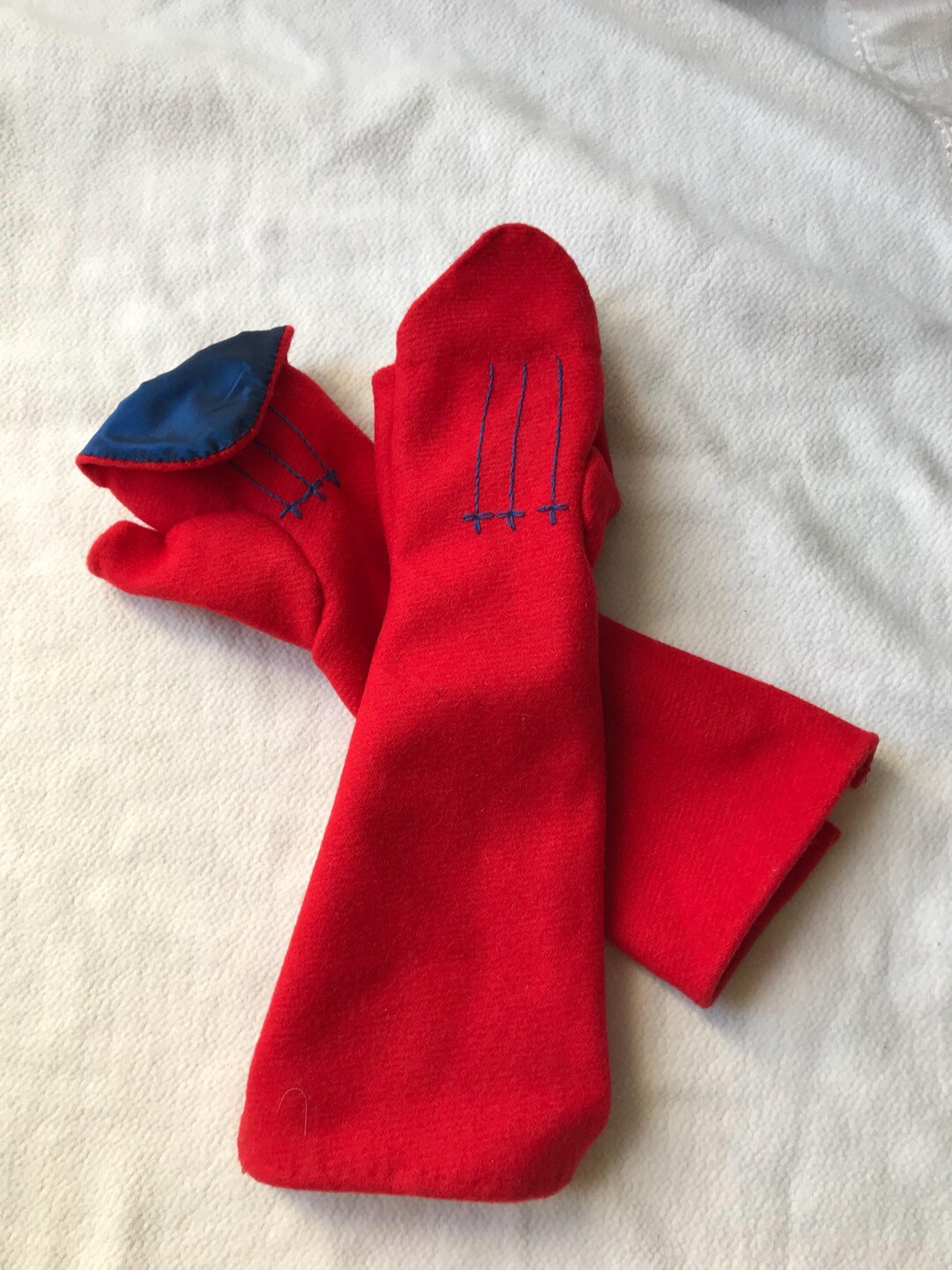 Ladies Design Your Own Fully Hand Stitched Wool Fingerless Mitts With ...