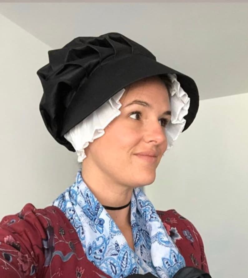 18th Century Two Color Silk Bonnet Kit DIY Make Your Own - Etsy