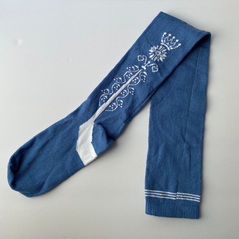 Adult Clocked Cotton Stockings and Garters Set 18th Century Colonial ...