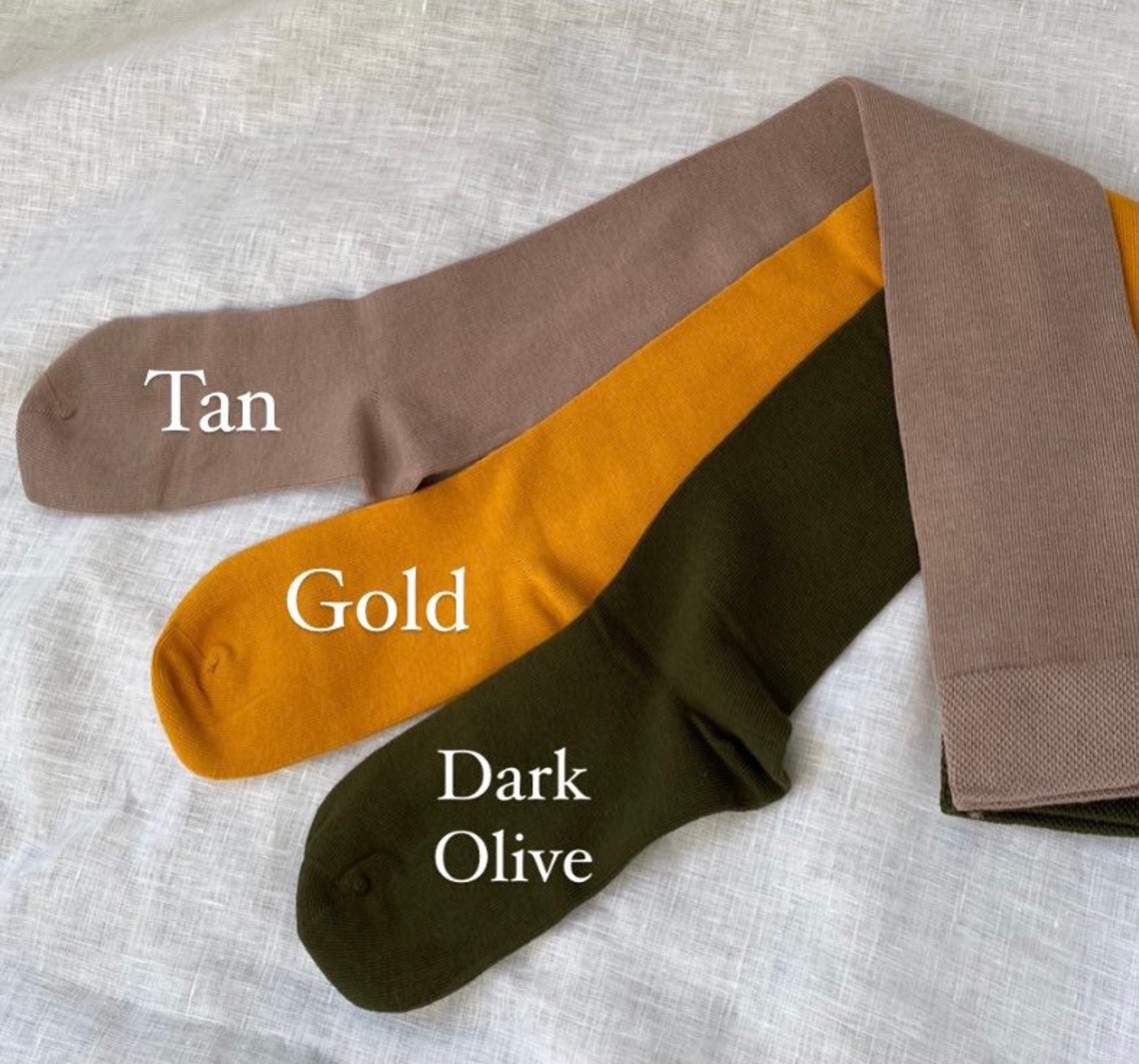 Adult Cotton Stockings and Garters Set 18th Century Colonial - Etsy ...