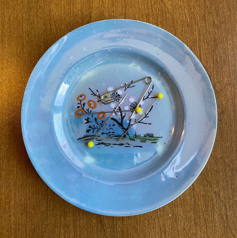 Vintage China Magnetic Pin Dish | Etsy