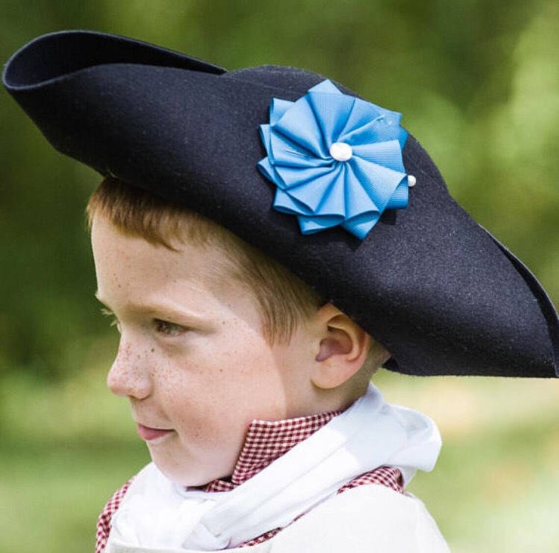 Handmade Ribbon Rosette Cockade With Button Detail 18th Century ...
