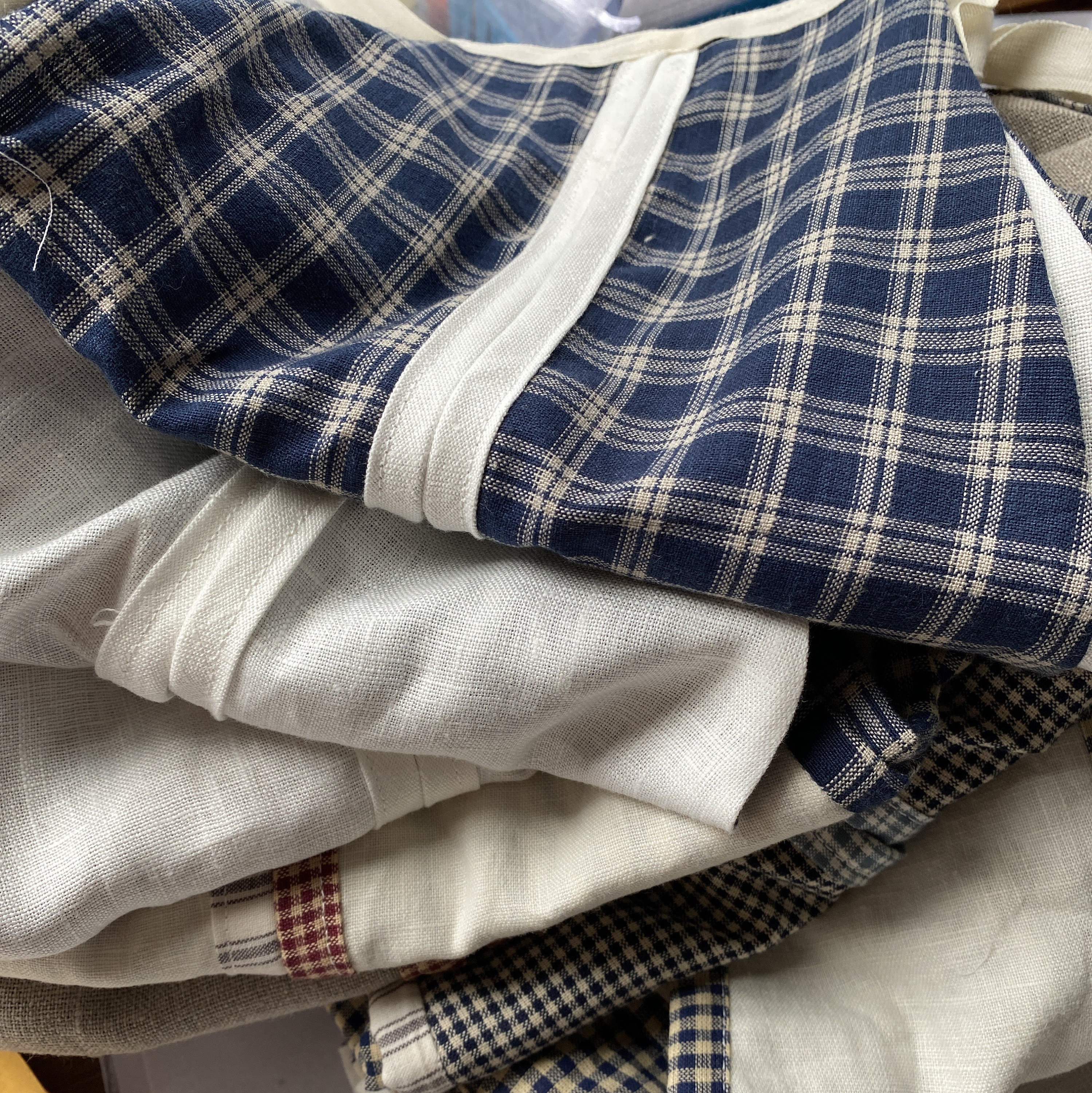 Linen or Homespun Double Pocket Historical Colonial Style - Etsy
