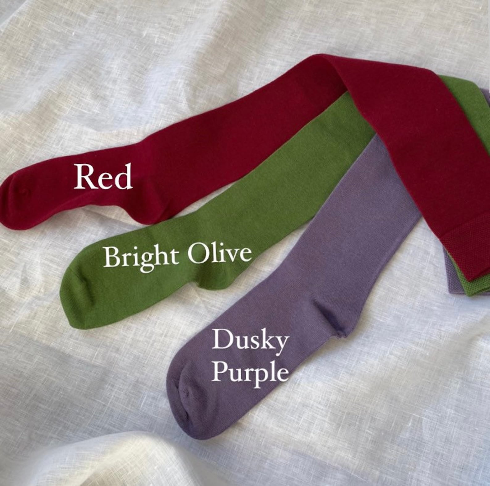 Adult Cotton Stockings and Garters Set 18th Century Colonial - Etsy