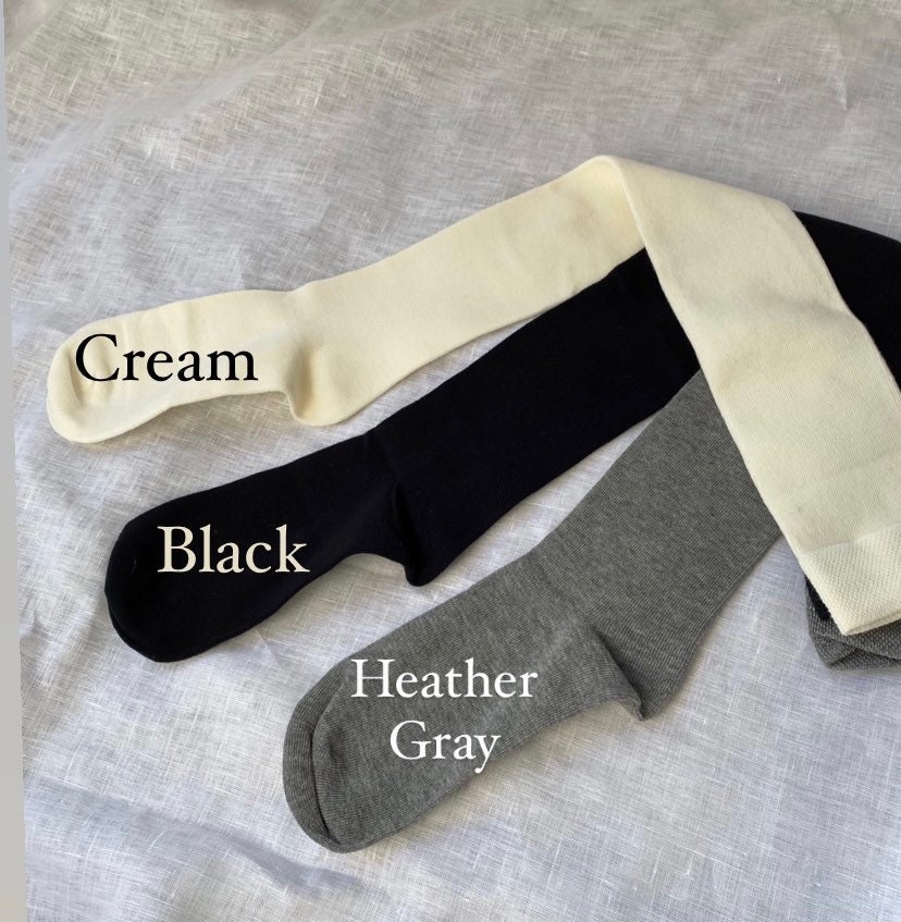 Adult Cotton Stockings and Garters Set 18th Century Colonial - Etsy