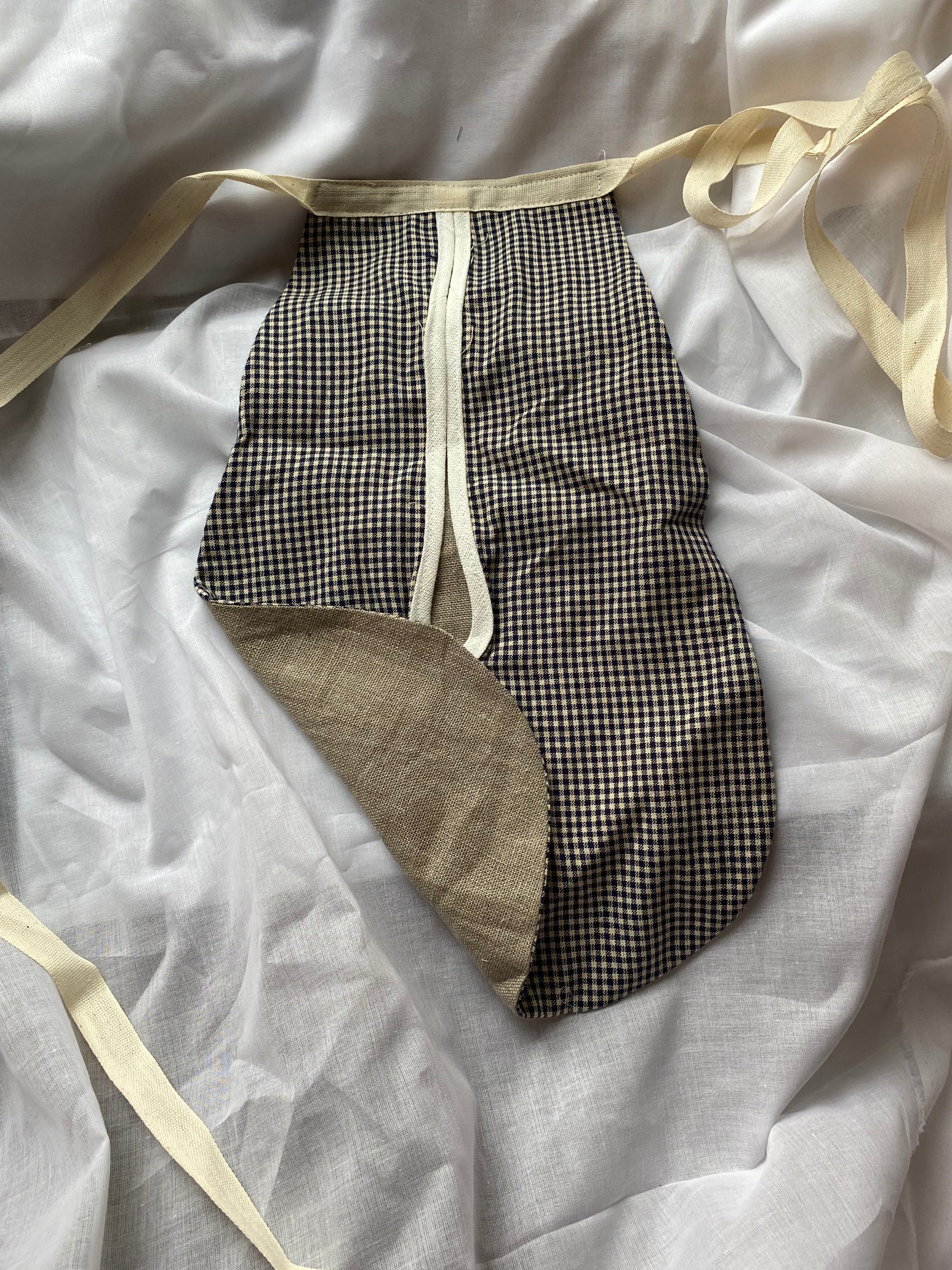 Linen or Homespun Single Pocket Historical Colonial Style - Etsy