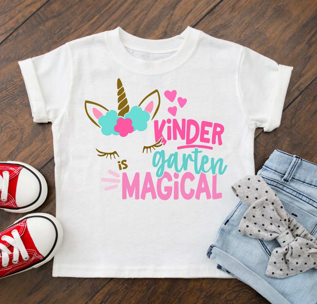 Kindergarten Shirt Girl First Day of Kindergarten Shirt Kindergarten ...
