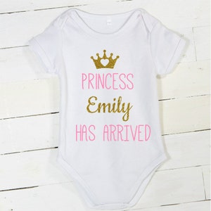 Personalized Newborn Girl Coming Home Outfit, Princess Has Arrived, Baby Girl Take Home Outfit ...