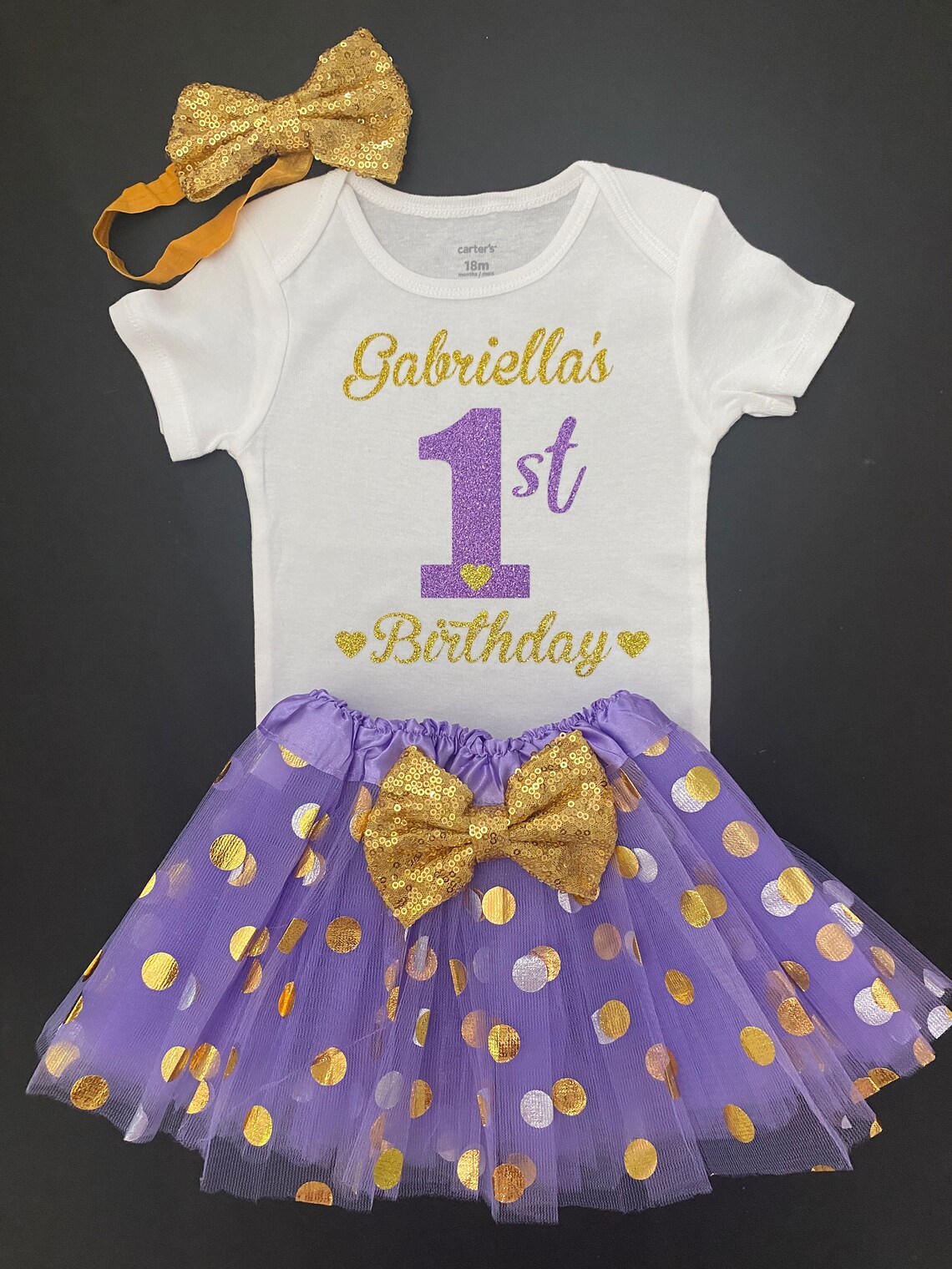 First Birthday Outfit Personalized 1st Birthday Outfit Pink - Etsy