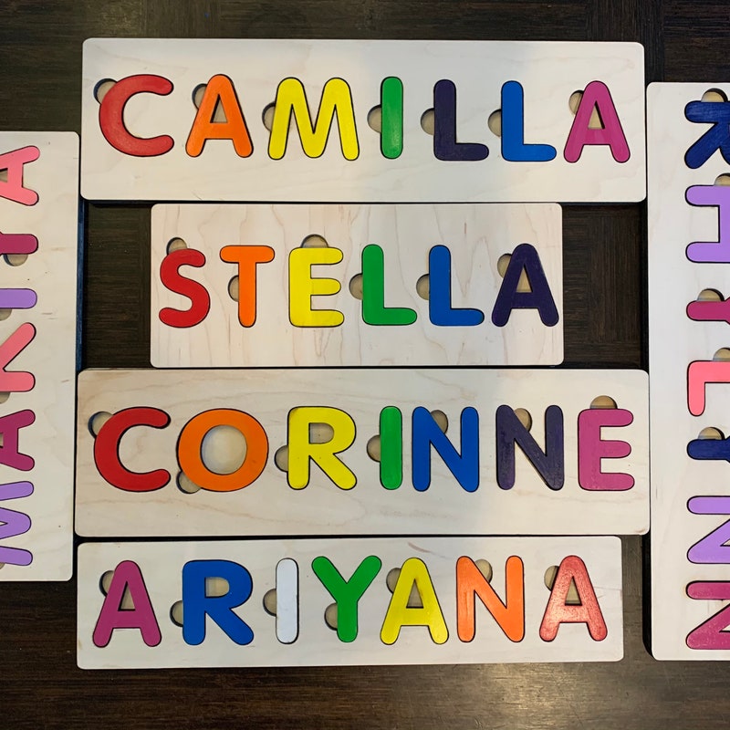 Wood Name Puzzle - Etsy