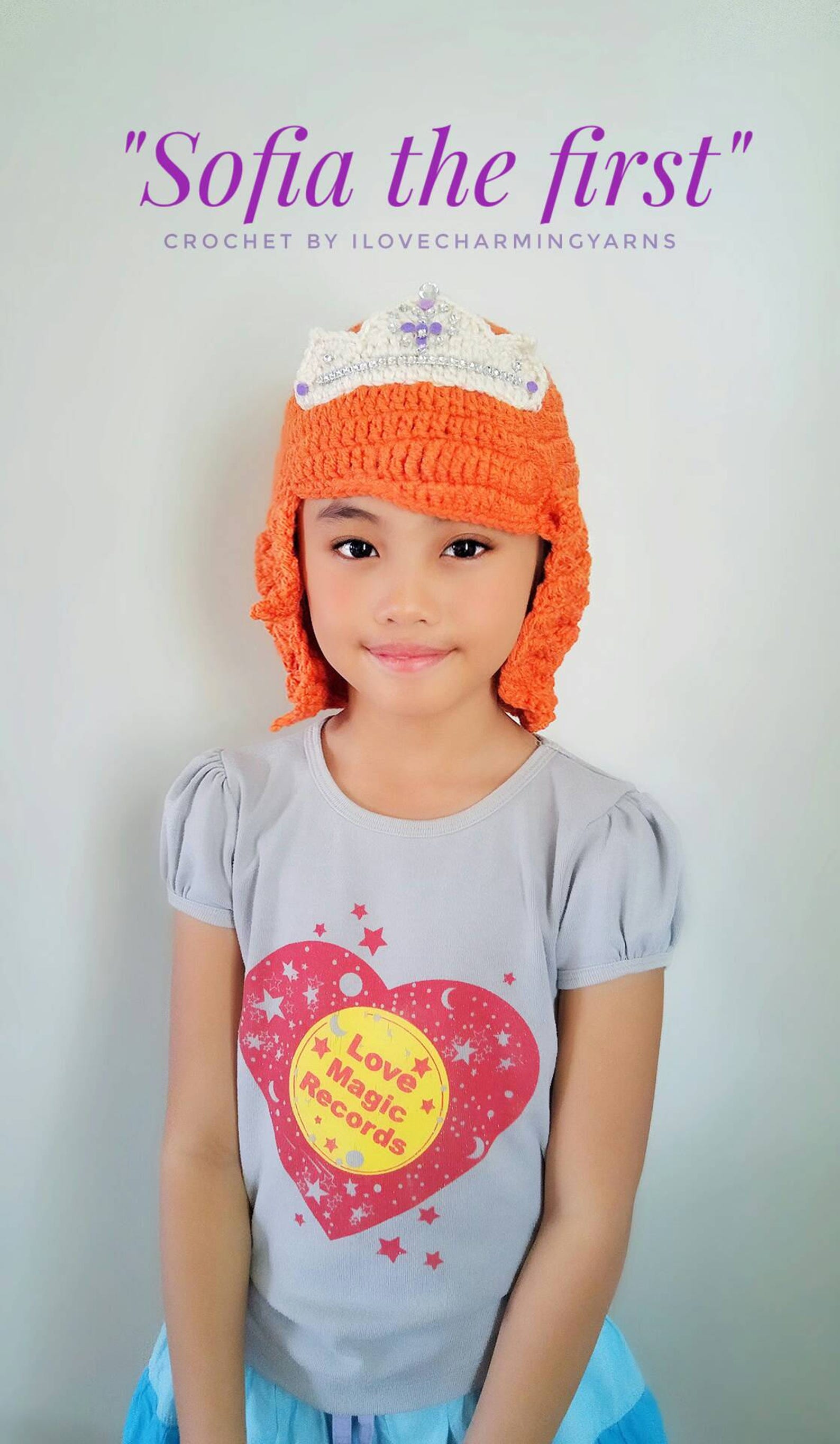 Princess Sofia the First Wig Hat Sofia Hat Princess Sofia - Etsy Singapore