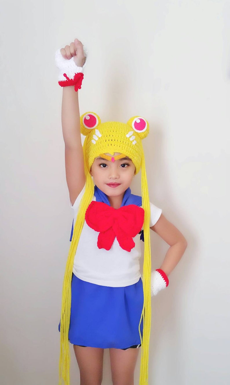 Sailormoon Hat Sailor Moon Wig Hat Superhero Hat Super Hero - Etsy