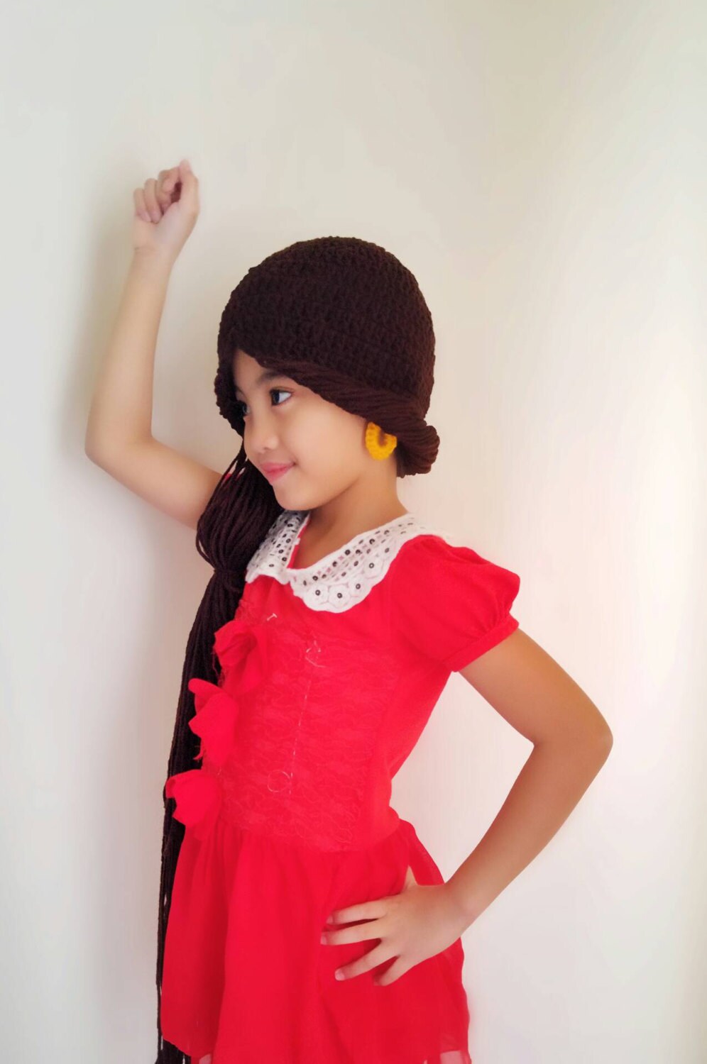 Elena of Avalor Crochet Wig Hat, Disney Princess Elena of Avalor Wig ...