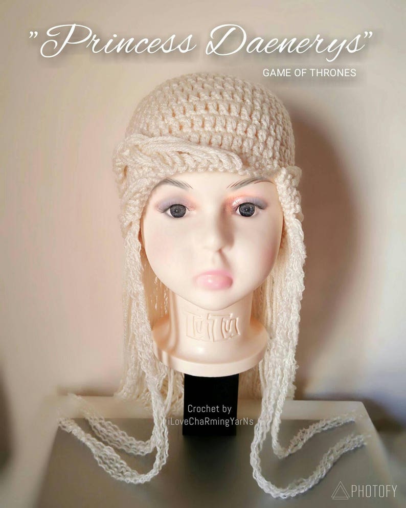 Daenerys Targaryen Wig Hat, Game of Thrones Wig Costume, Daenerys ...