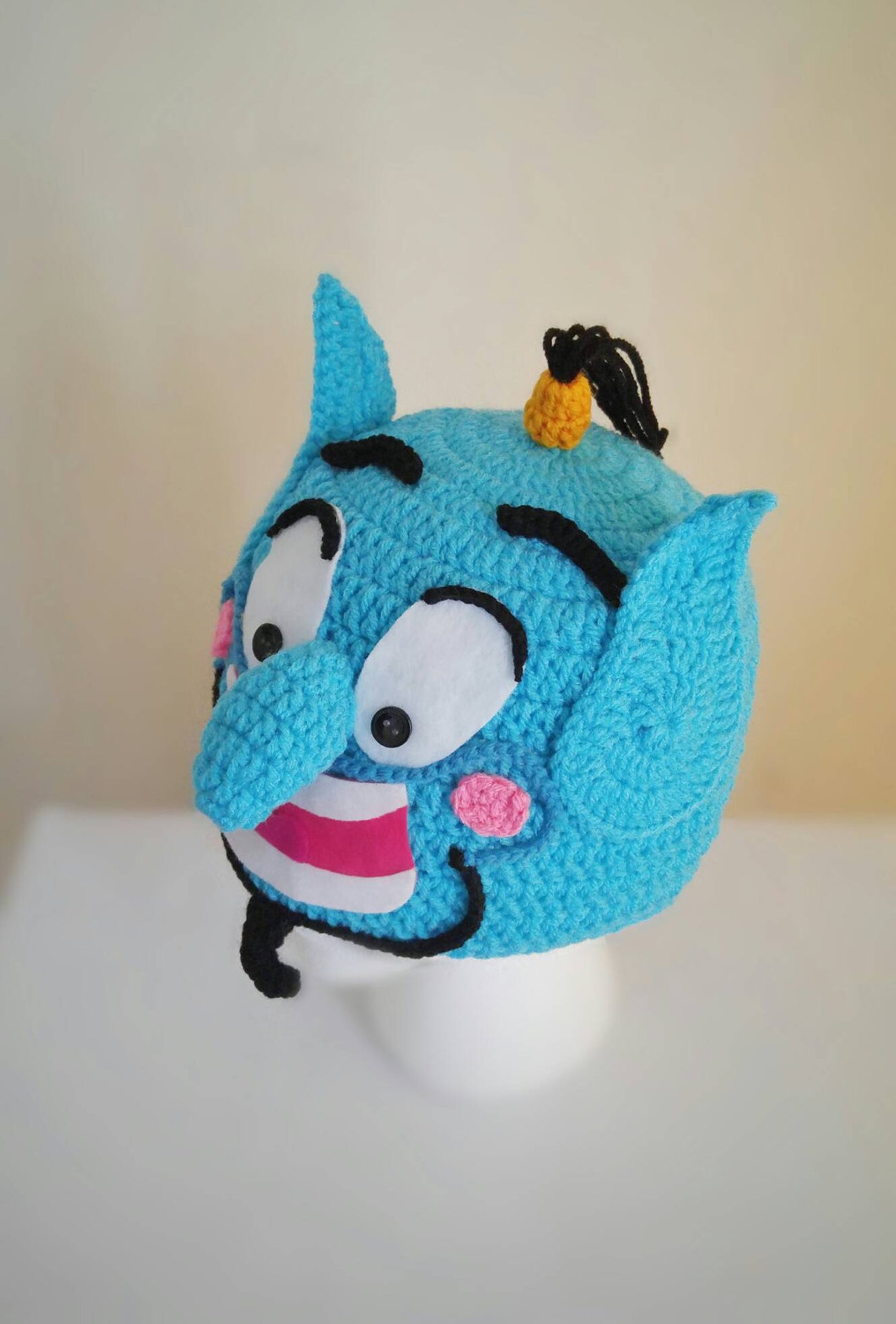 Genie, Genie Aladdin Hat, Genie Crochet Hat Costume, Disney Crochet Hat ...