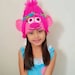 Poppy Trolls Crochet Wig Hat, Poppy Hat, Poppy Trolls Costume, Princess ...