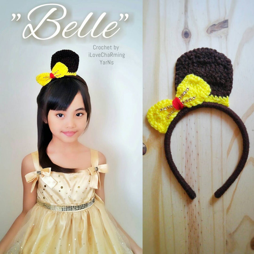 Princess Belle Headband, Belle Headband, Baby Girl Headband, Summer ...