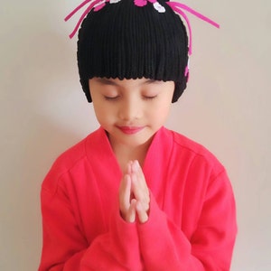 Geisha, Geisha Crochet Wig Hat, Japanese Geisha Costume Hat, Japan ...