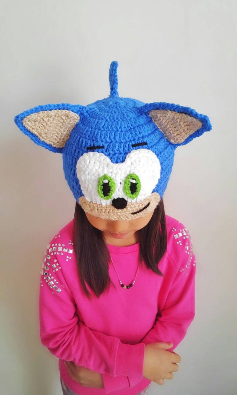 Sonic Hatsonic Crochet Hat Sonic the Hedgehog Crochet - Etsy