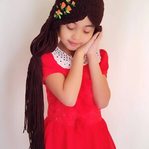 Elena of Avalor Crochet Wig Hat, Disney Princess Elena of Avalor Wig ...