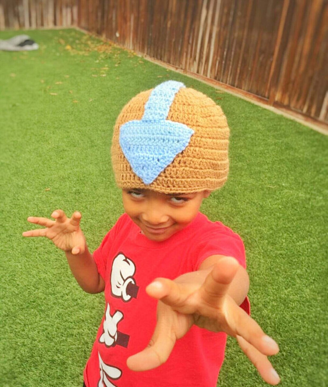 Aang Avatar the Last Air Bender Crochet Hat, Aang Crochet Hat, Aang ...