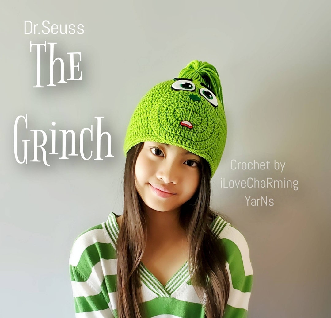 Grinch, Grinch Hat, Grinch Beanie, Grinch Costume, Dr Seuss Hat, Dr ...