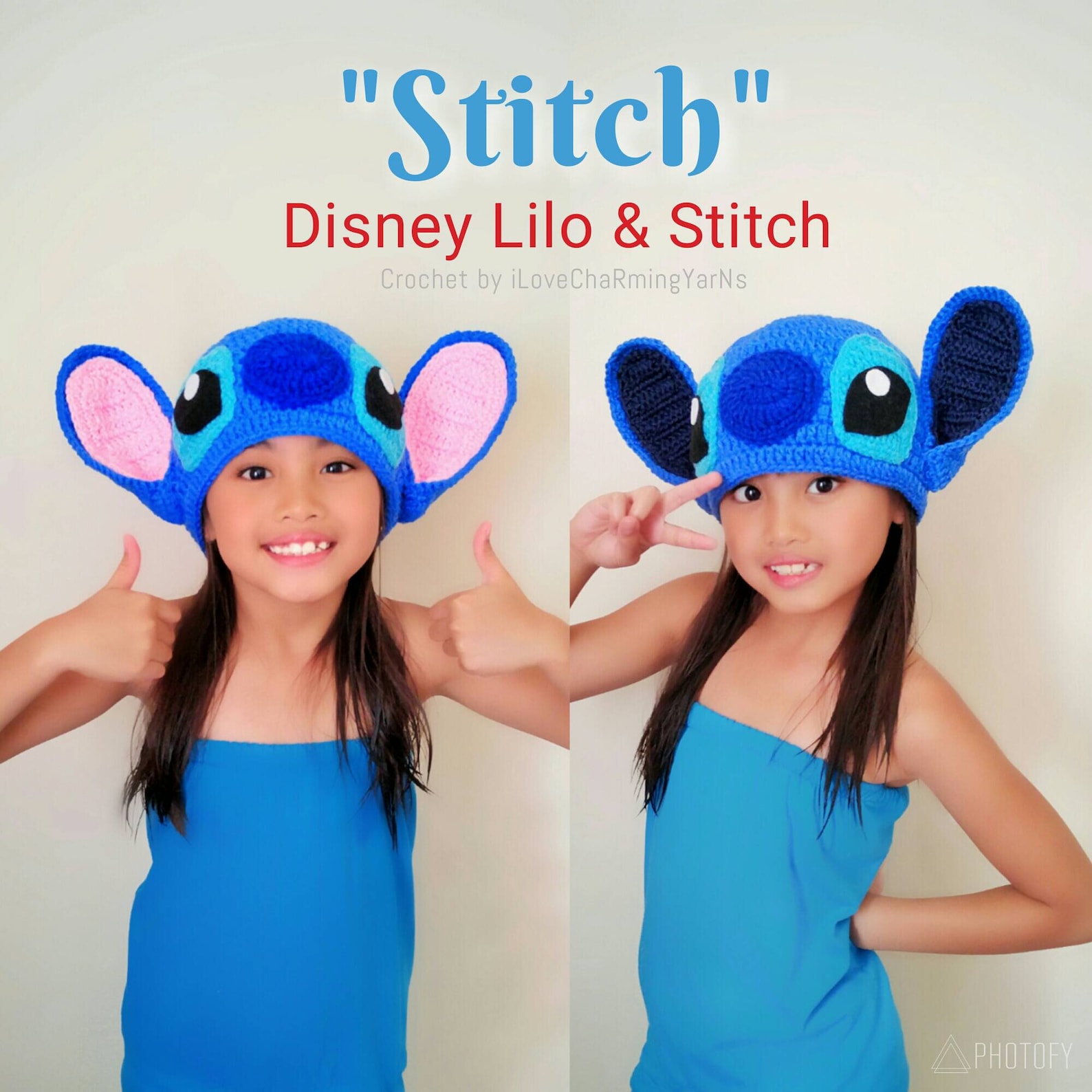 Stitch Hat, Lilo and Stitch Crochet Hat, Disney Crochet Character Hat ...