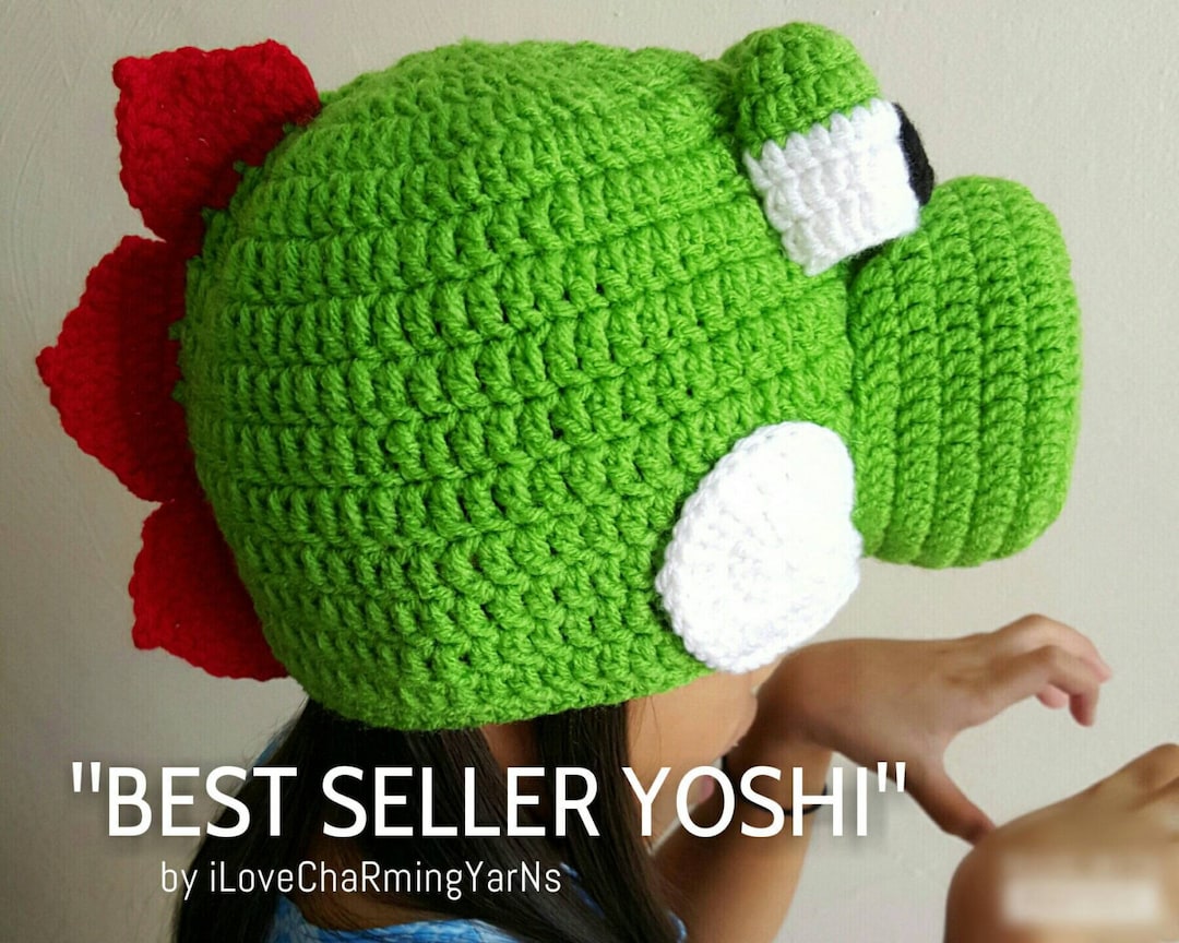 Yoshi Costume Nintendo Dinosaur Crochet Hat,nintendo Hats,crochet Yoshi ...