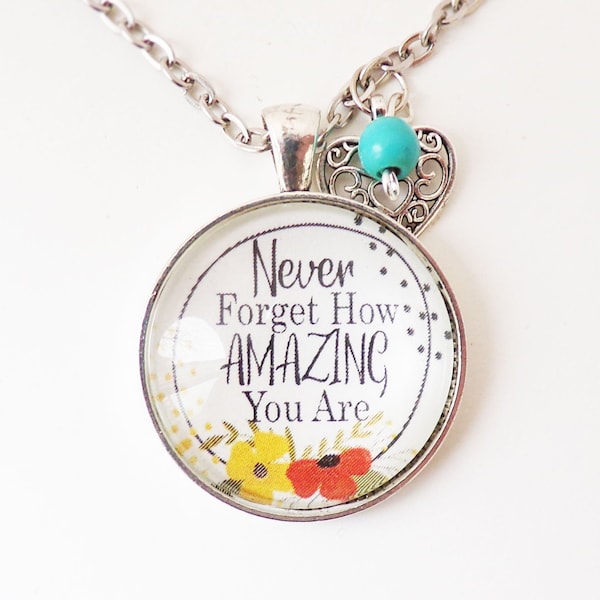 Never Forget I Love You Necklace - Etsy