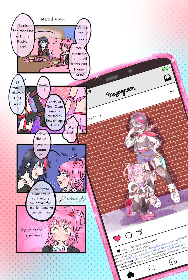 Custom Manga Page, Shoujo / Kawaii Style by Mangaka Allie-chan. Comic ...