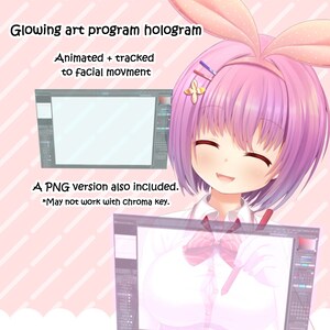 Vtuber Asset Animated Drawing Hand LIVE2D Item - Mouse Tracked, Comes ...