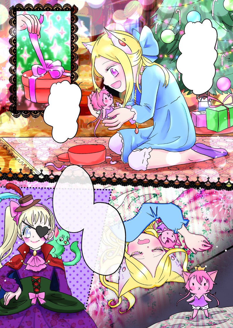 Custom Manga Page, Shoujo / Kawaii Style by Mangaka Allie-chan. Comic ...
