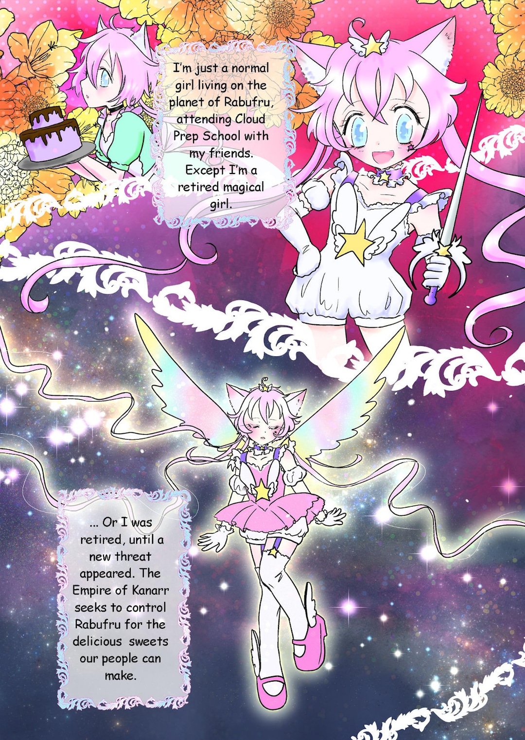 Custom Manga Page, Shoujo / Kawaii Style by Mangaka Allie-chan. Comic ...