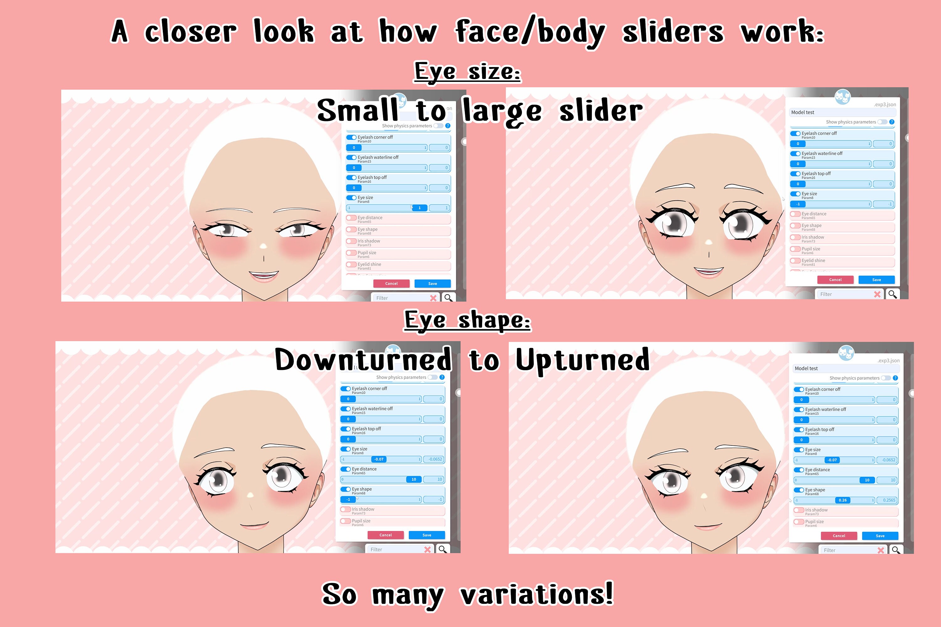 Premade Fully Rigged Vtuber and Customizable LIVE2D Half Body Model ...