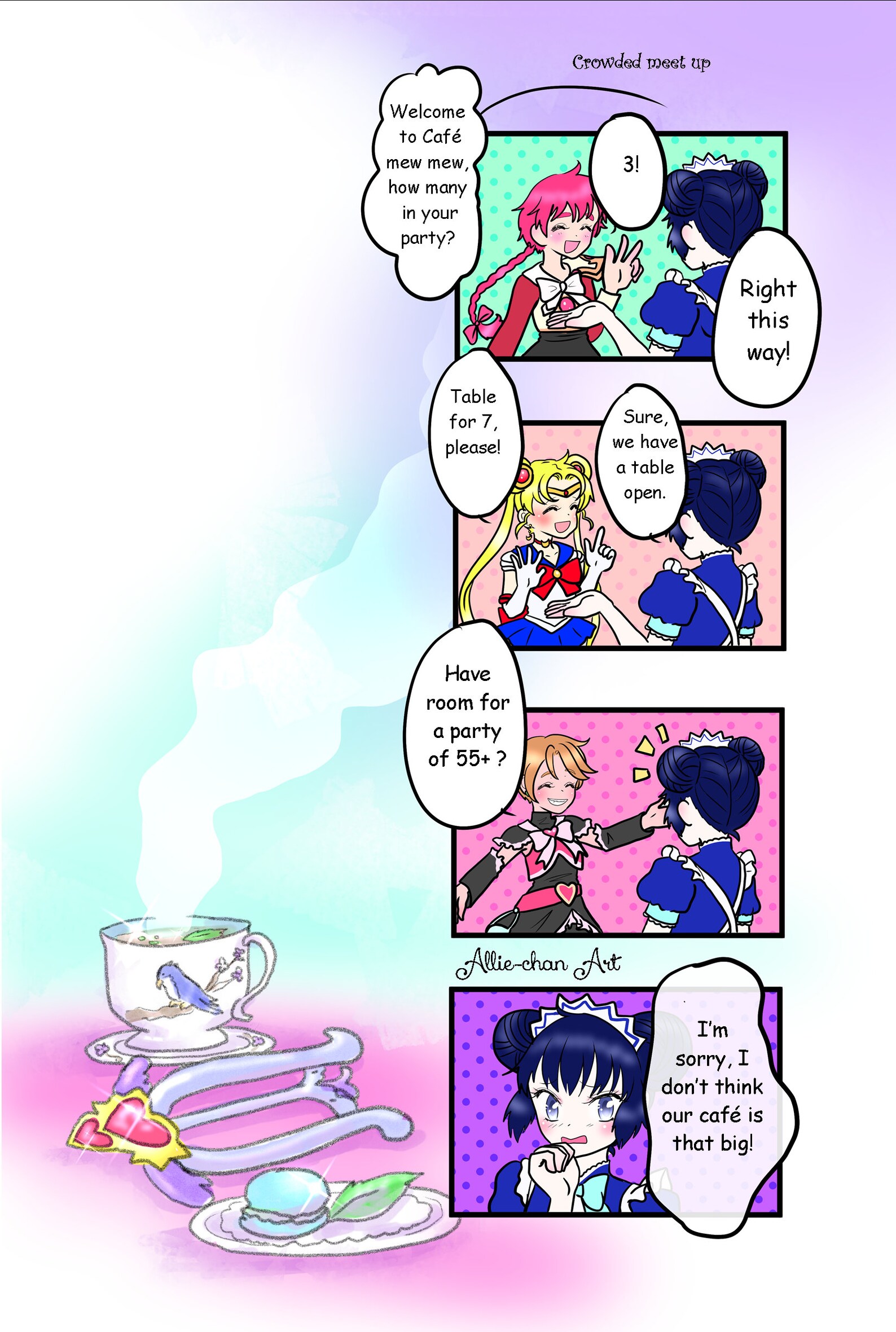 Custom Manga Page, Shoujo / Kawaii Style by Mangaka Allie-chan. Comic ...