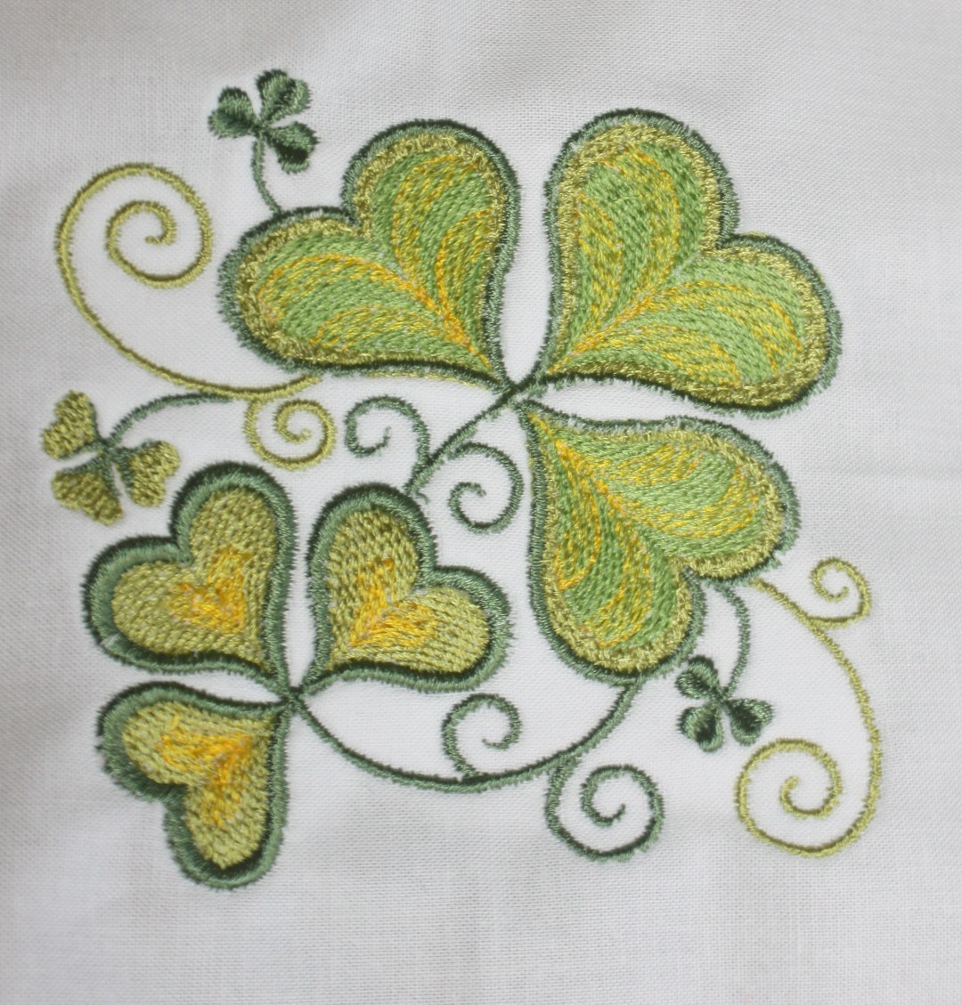 Embroidered Shamrock Quilt Squares - Etsy
