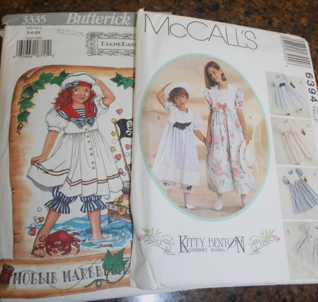 Two Girls Sailor Dress Patterns - Etsy