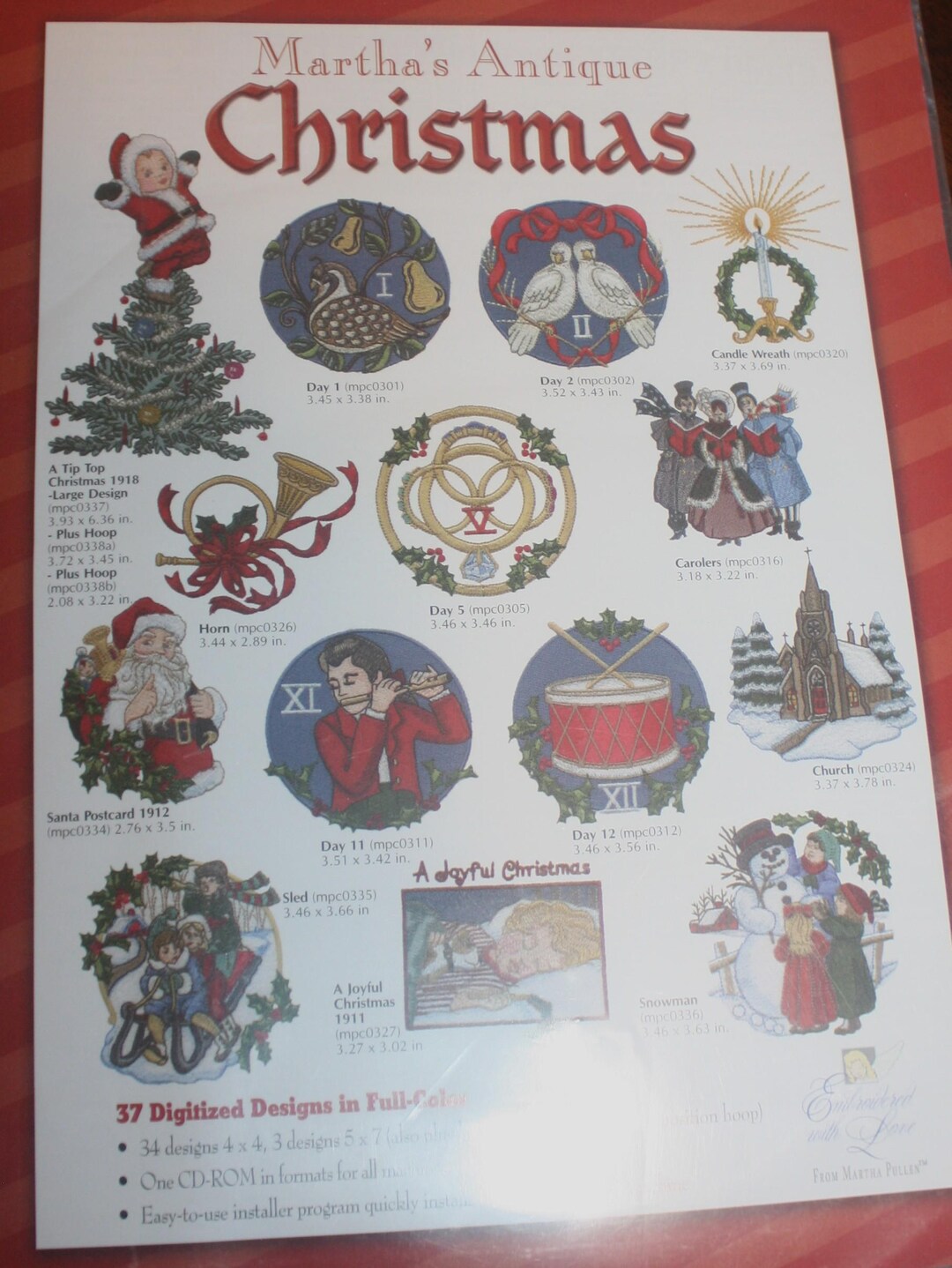 Martha Pullen CD Machine Embroidery "antique Christmas" - Etsy