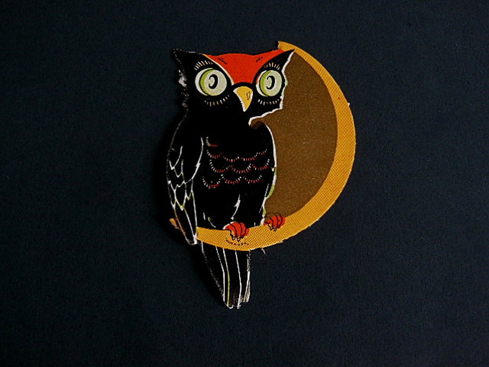 Die Cut, Owl Stickers, Vintage Halloween, Halloween Ephemera, Owl Die ...
