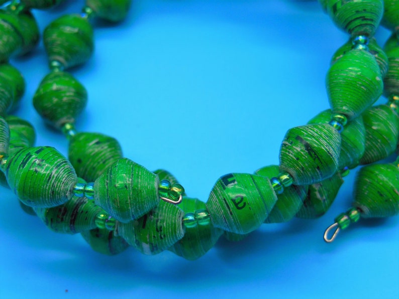 African Paper Beads Vintage Beaded Jewelry Set Bracelet Set - Etsy