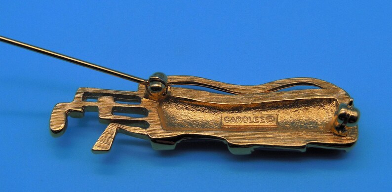 Golf Brooch Blue Enameled Brooch Vintage Carolee Jewelry - Etsy